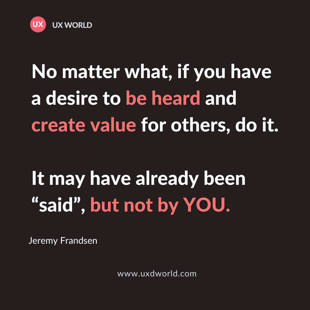 It may have already been “said”, but not by ME!