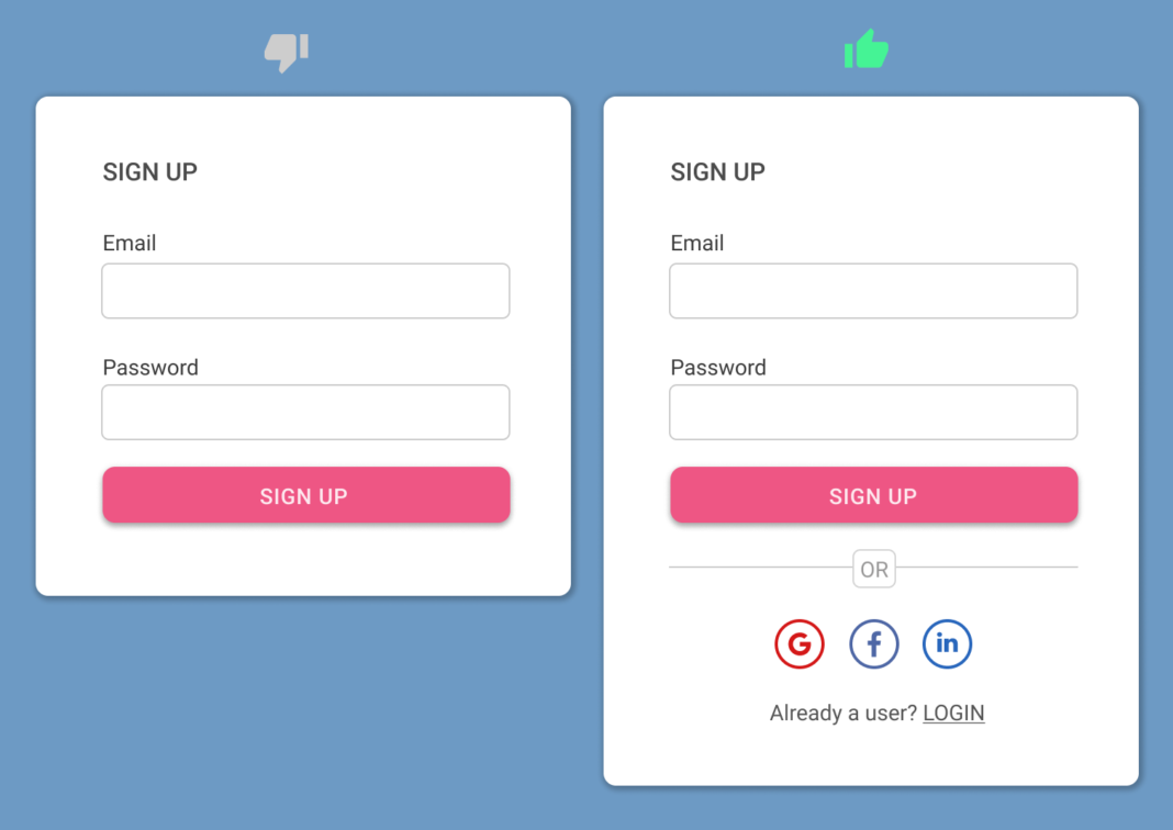 12 Best Practices for Sign-Up and Login Page Design