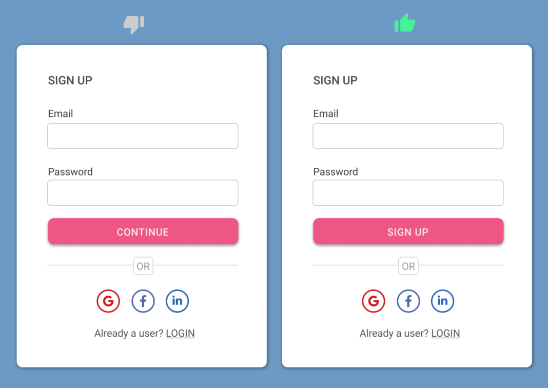12 Best Practices for Sign-Up and Login Page Design