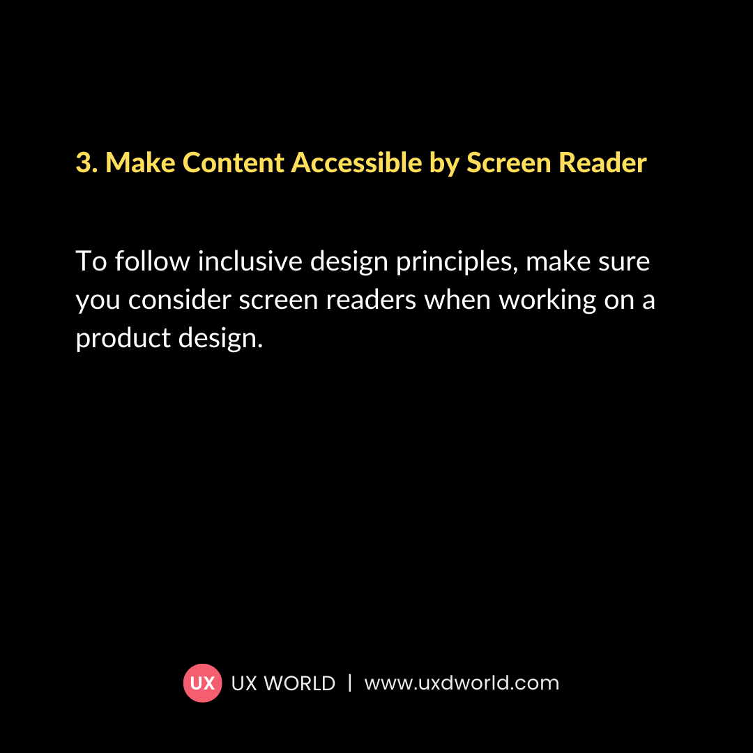 5 Important Principles of Accessibility in Design - UX Design World