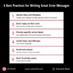 6 Best Practices for Writing Great Error Messages - UX Design World