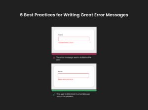 6 Best Practices for Writing Great Error Messages - UX Design World