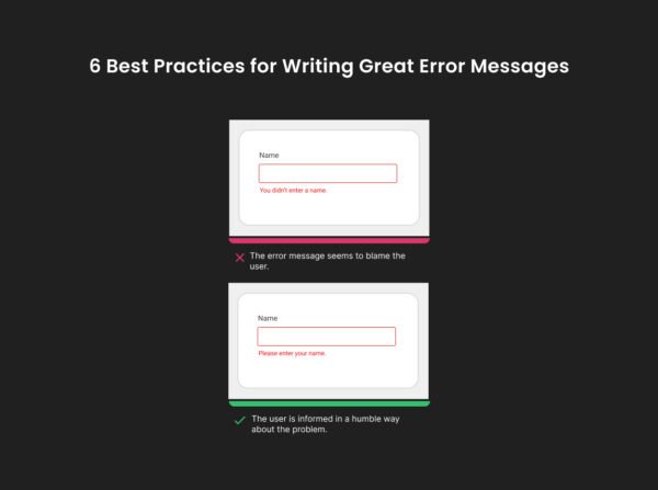 6 Best Practices for Writing Great Error Messages - UX Design World