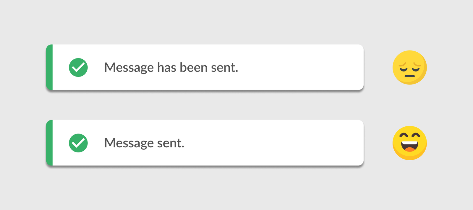 Best Practices for Writing Effective Success Messages - UX Design World